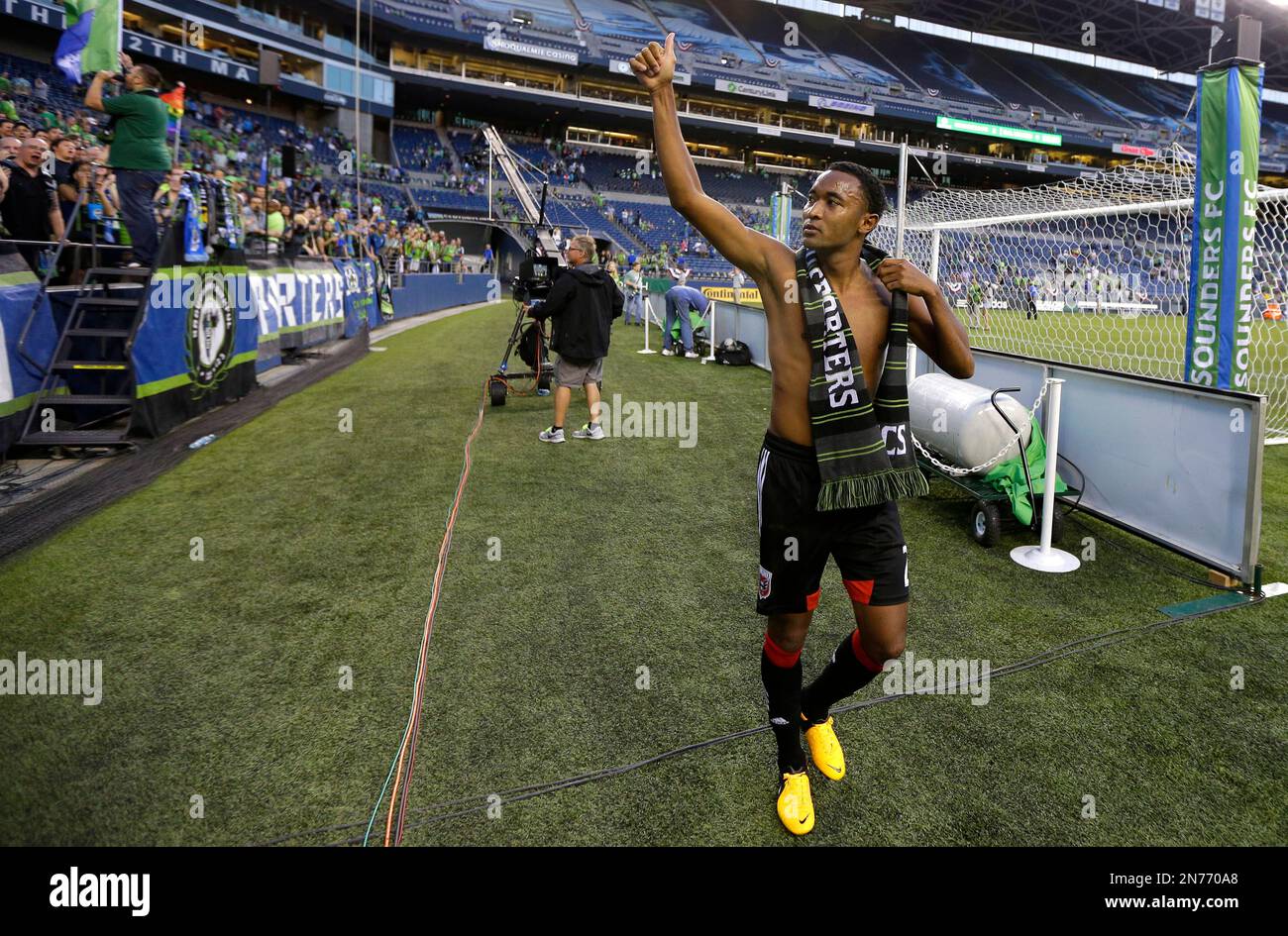 D.C. United's James Riley, a former player with the Seattle Sounders ...