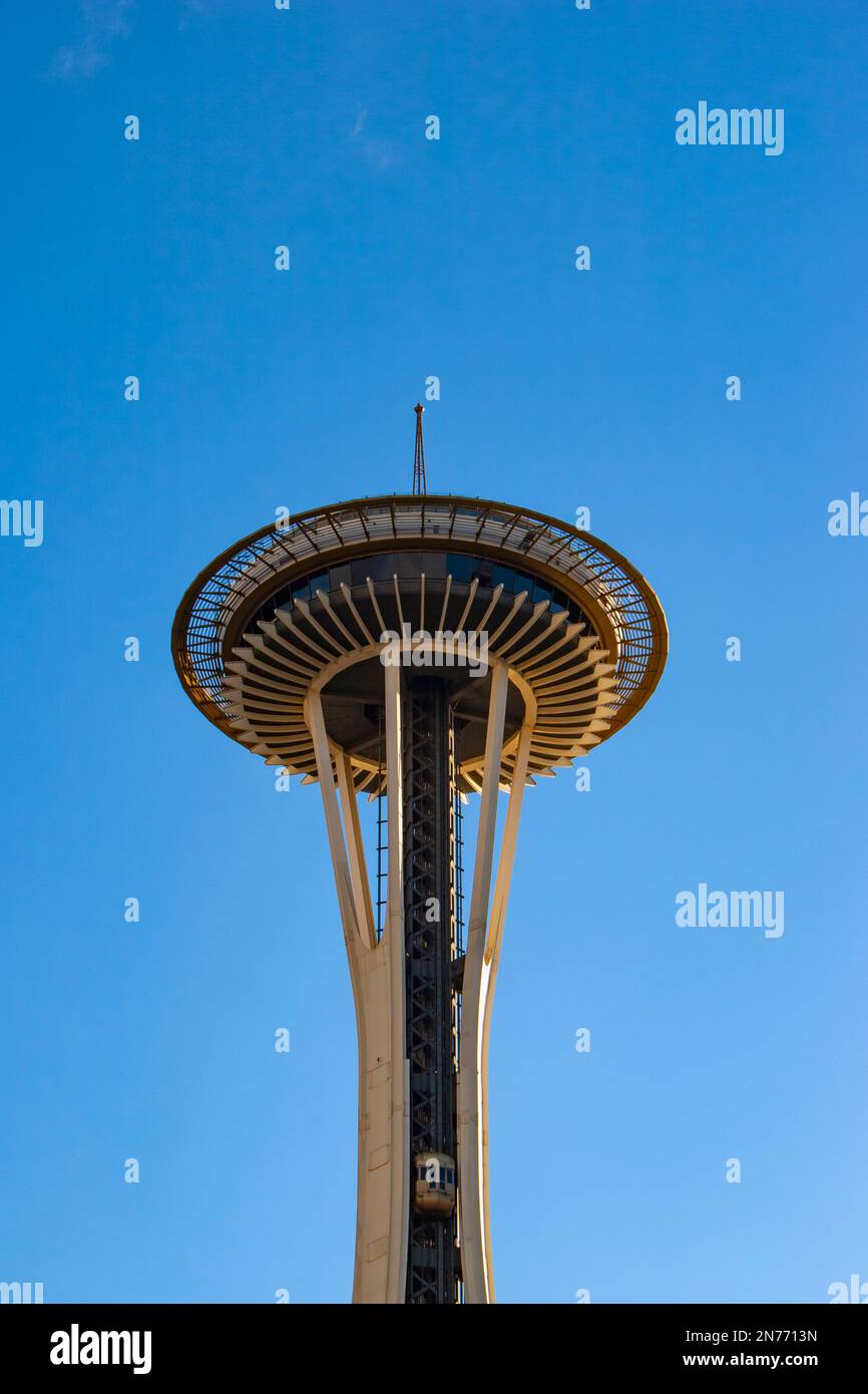 The Seattle Space Needle in afternoon sunlight, Washington, USA, 2005 ...