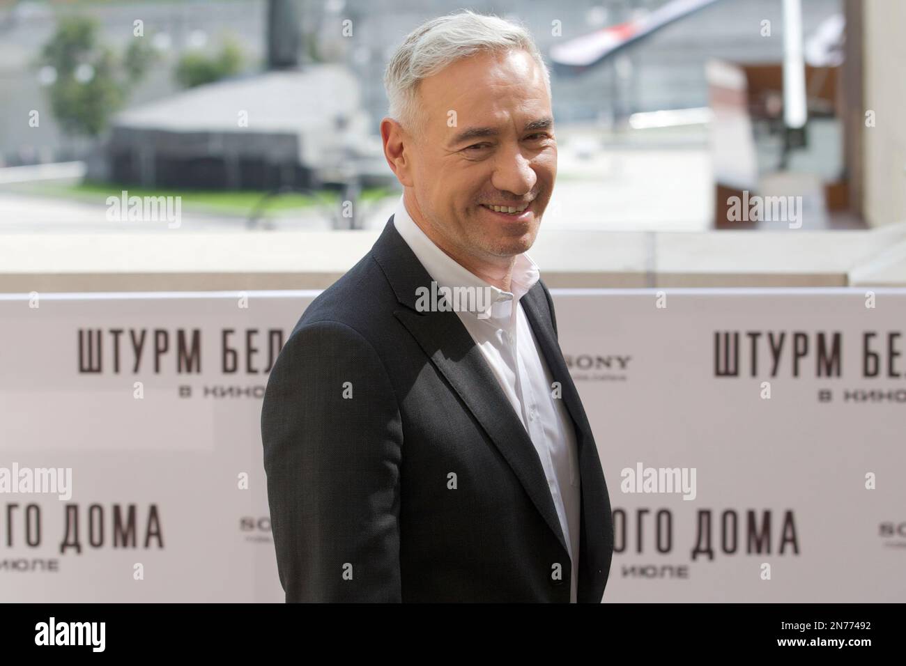 U.S. film director Roland Emmerich poses for photographers in Moscow ...