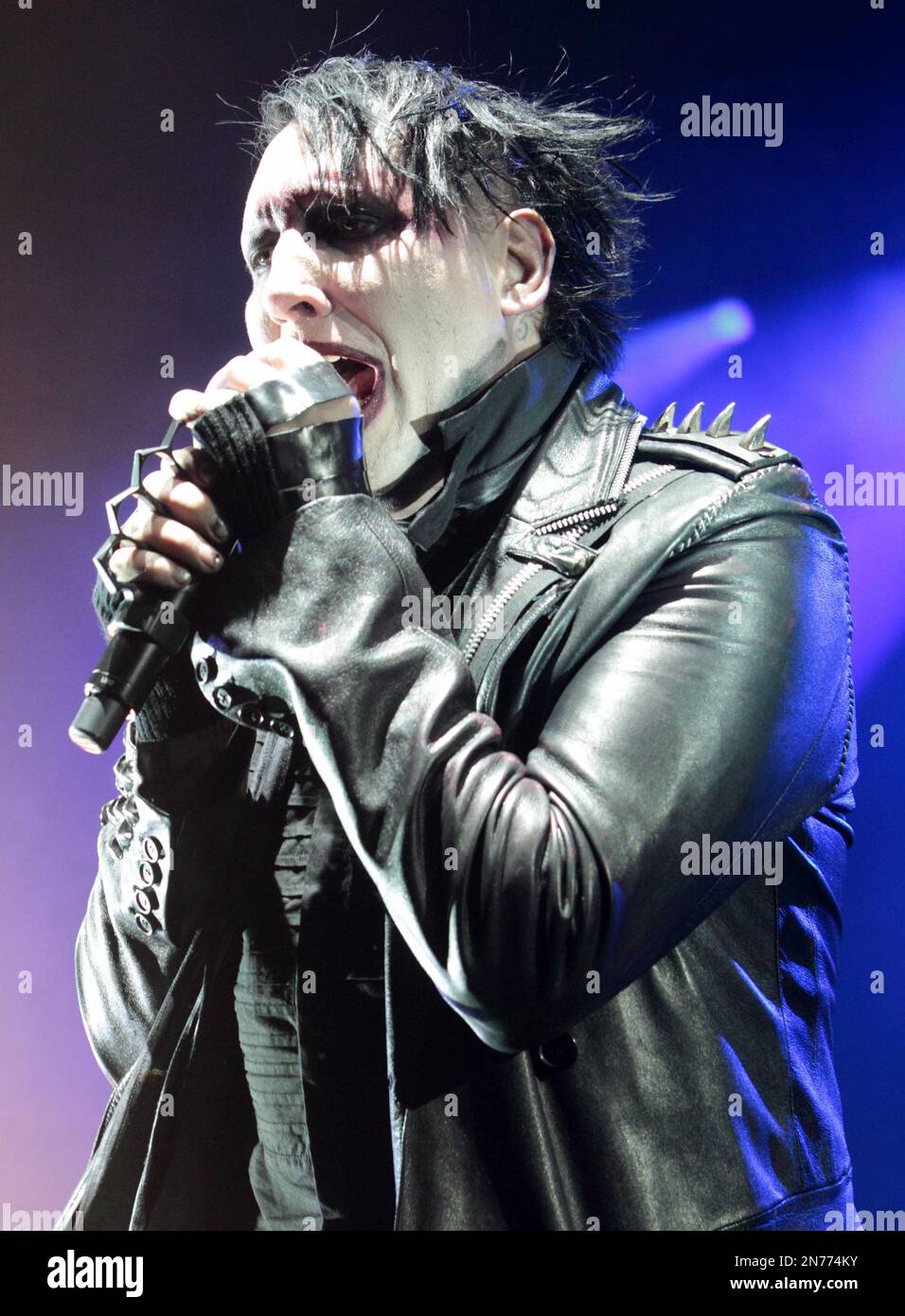 Marilyn Manson performs on the Masters of Madness Tour at Merriweather ...