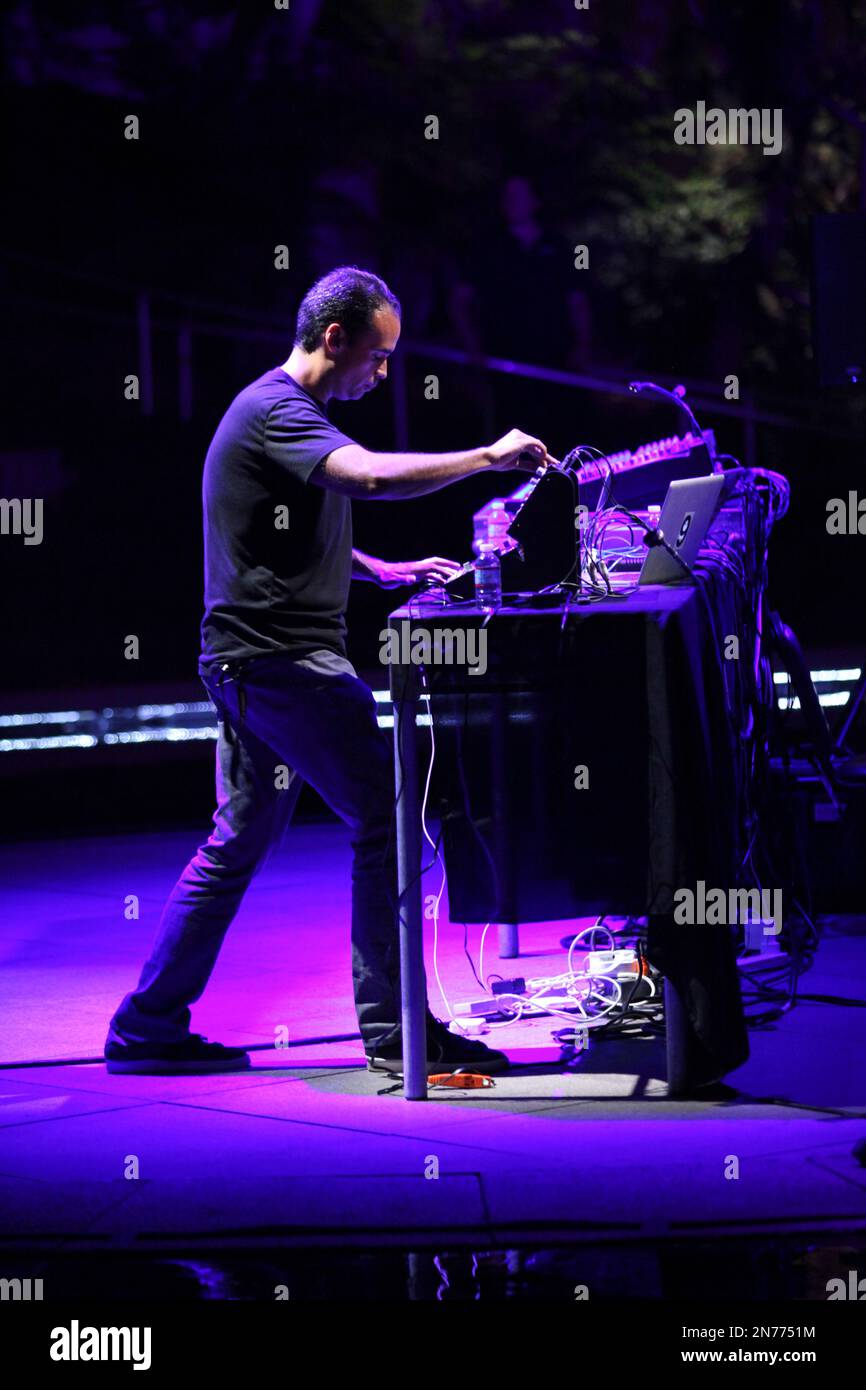 John Tejada performs during LA-based arts and culture promoters Green Galactic celebrated its ...