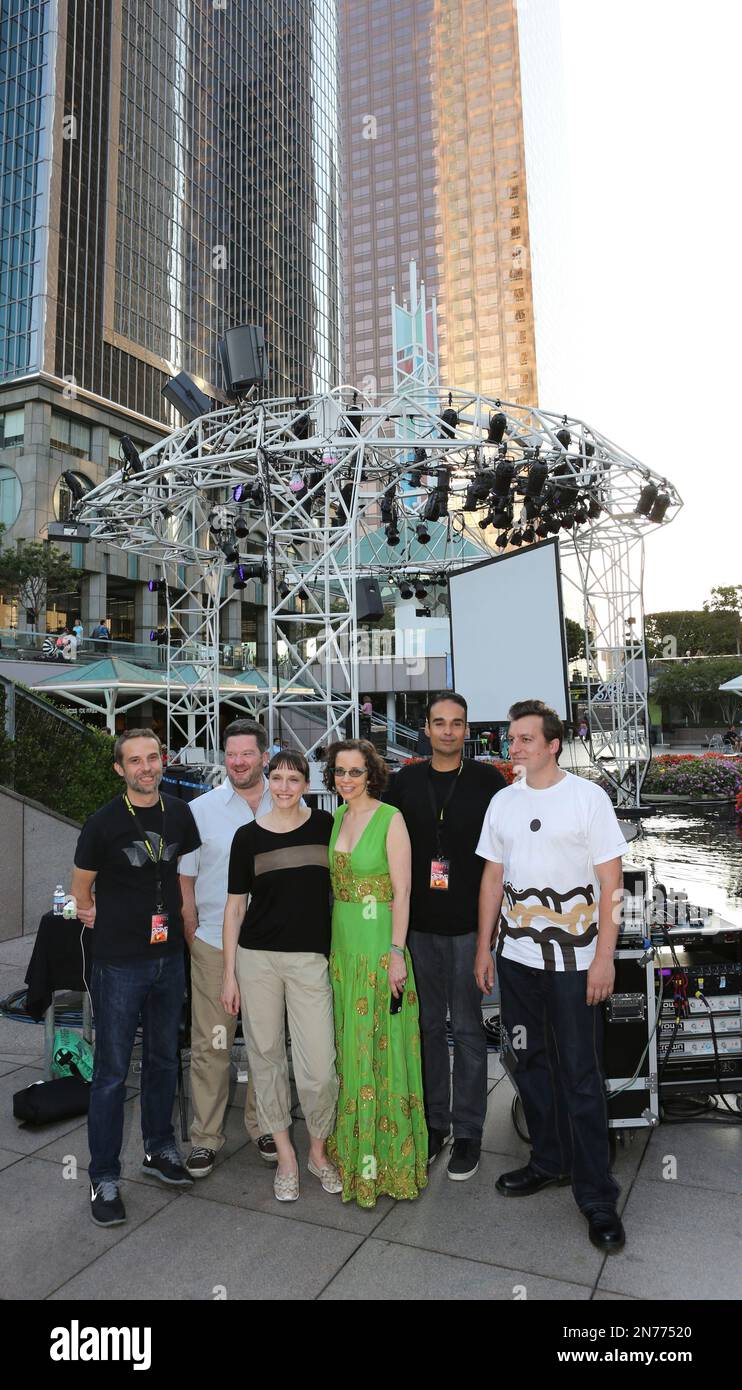 From left, Ed Handley of Plaid, Pole aka Stefan Betke, DJ Barbara ...