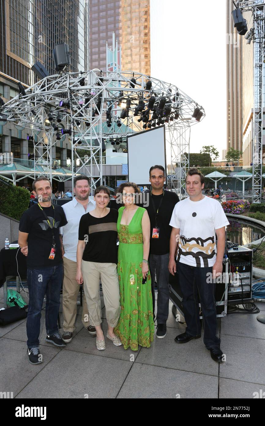 From left, Ed Handley of Plaid, Pole aka Stefan Betke, DJ Barbara ...