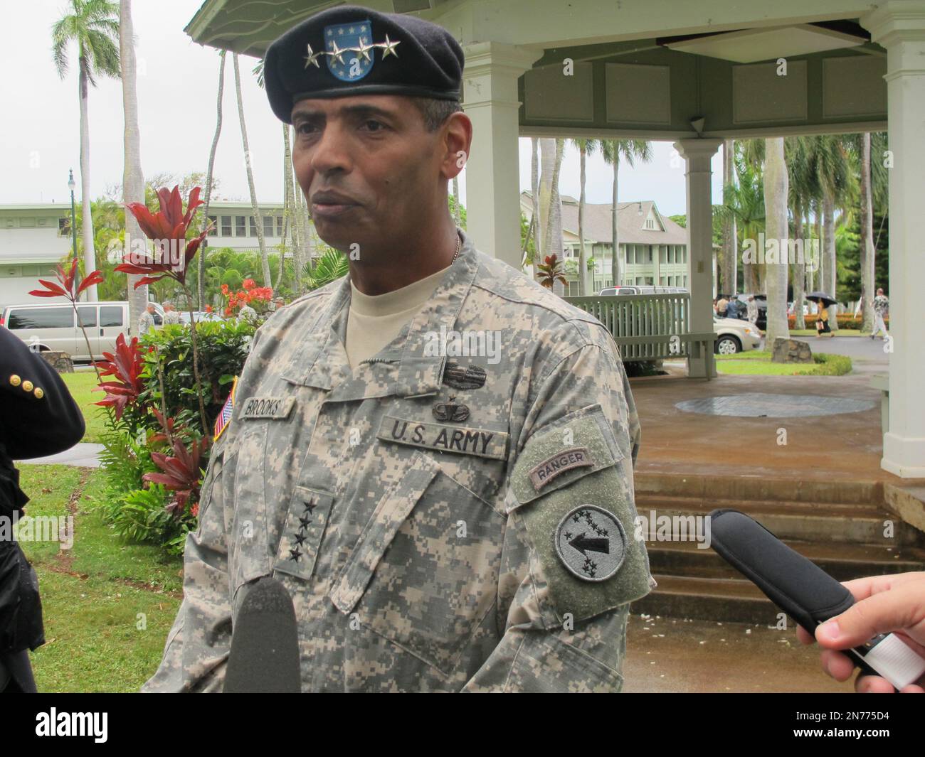 Gen. Vincent Brooks speaks to reporters on Tuesday, July 2, 2013 at ...