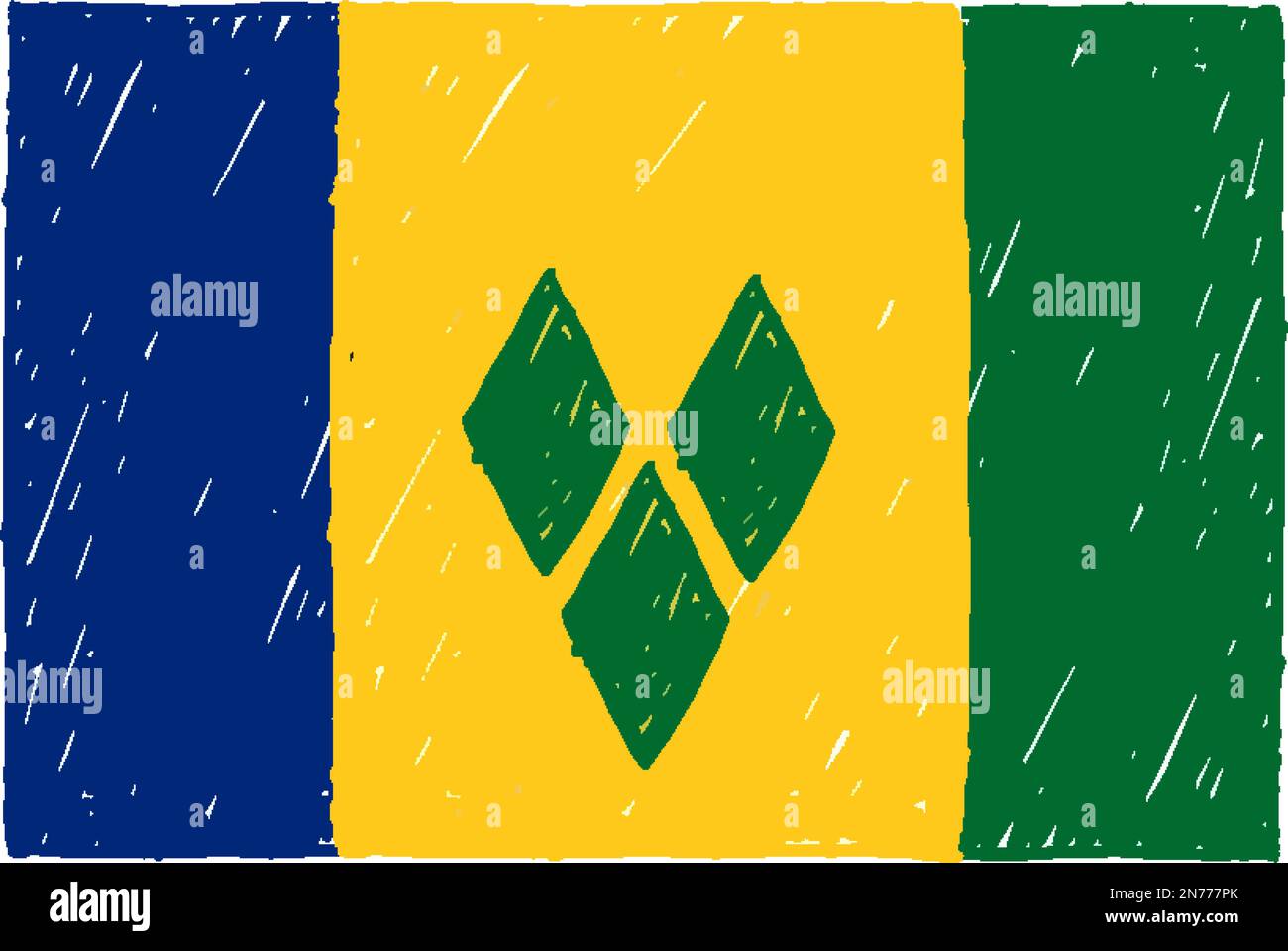 Vincent vector outline map hi-res stock photography and images - Alamy