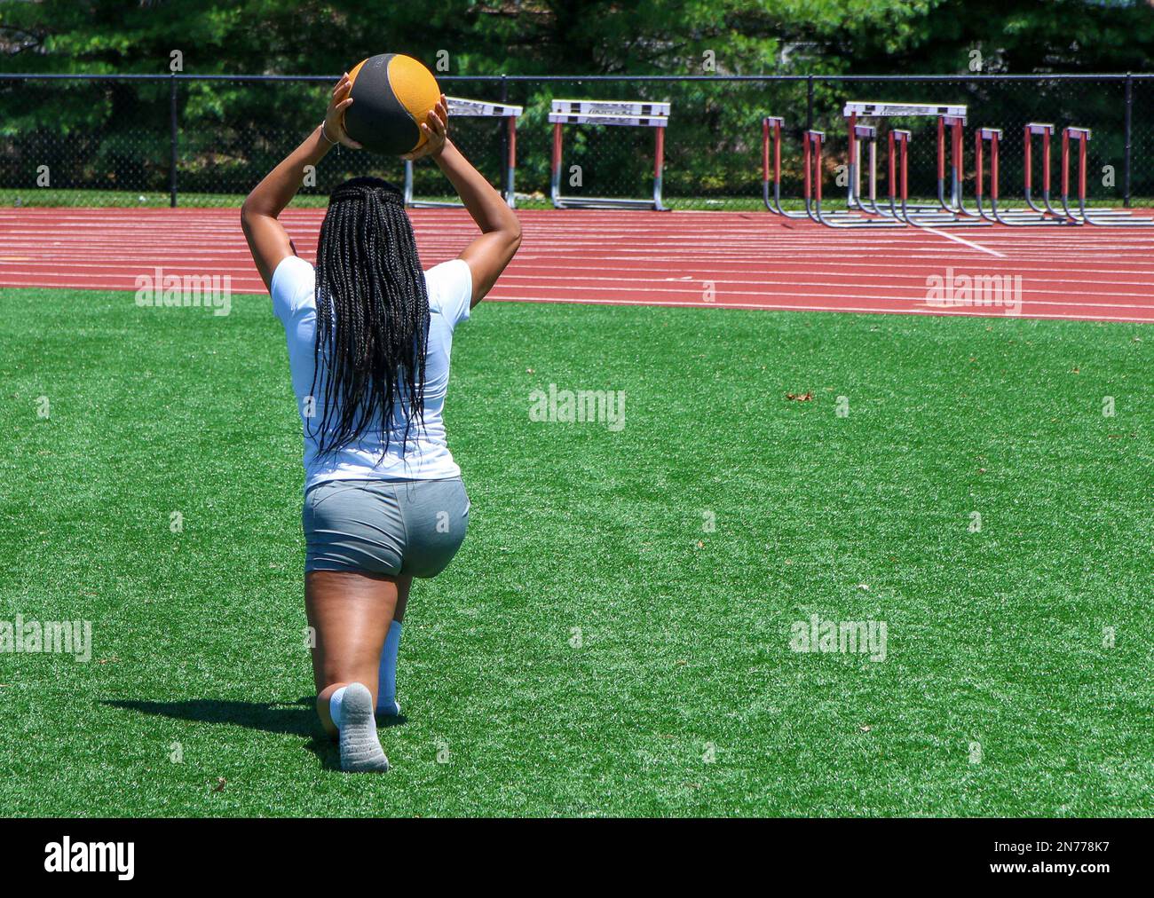 Walking high school track hi-res stock photography and images - Alamy