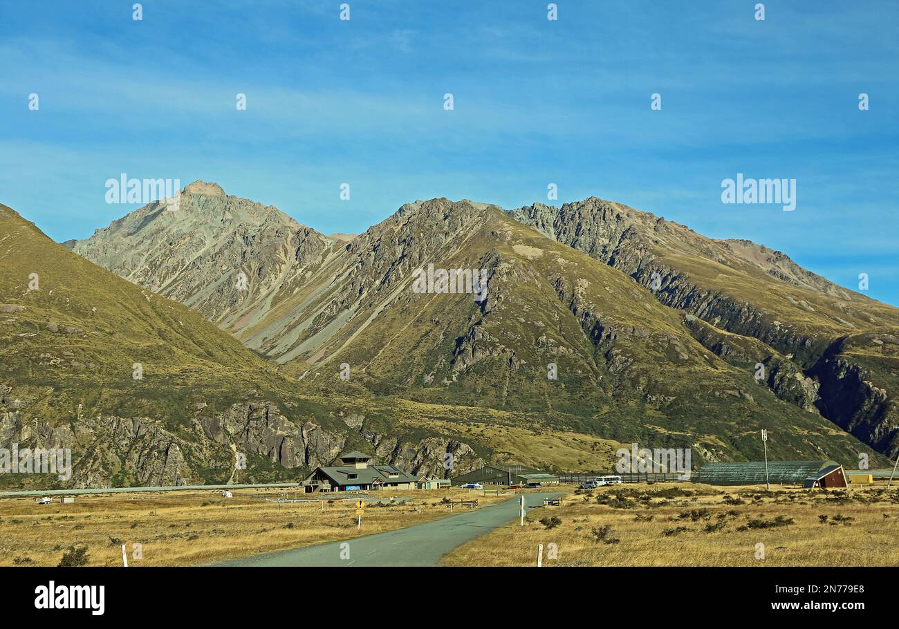 Mt Cook airport, Aoraki National Park, New Zealand Stock Photo - Alamy