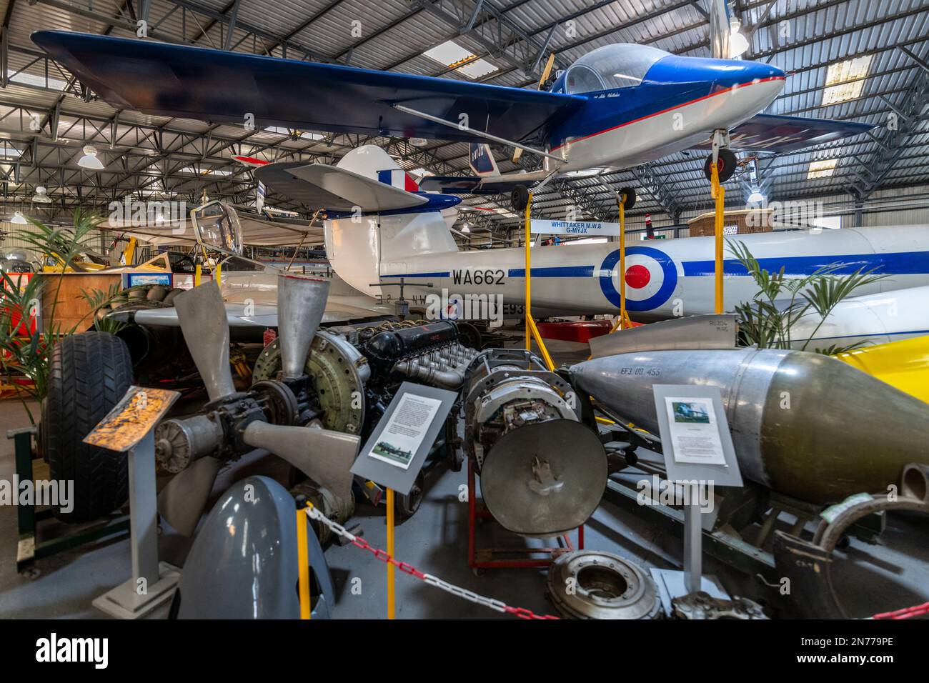 The South Yorkshire Aircraft Museum at RAF Doncaster site Stock Photo ...