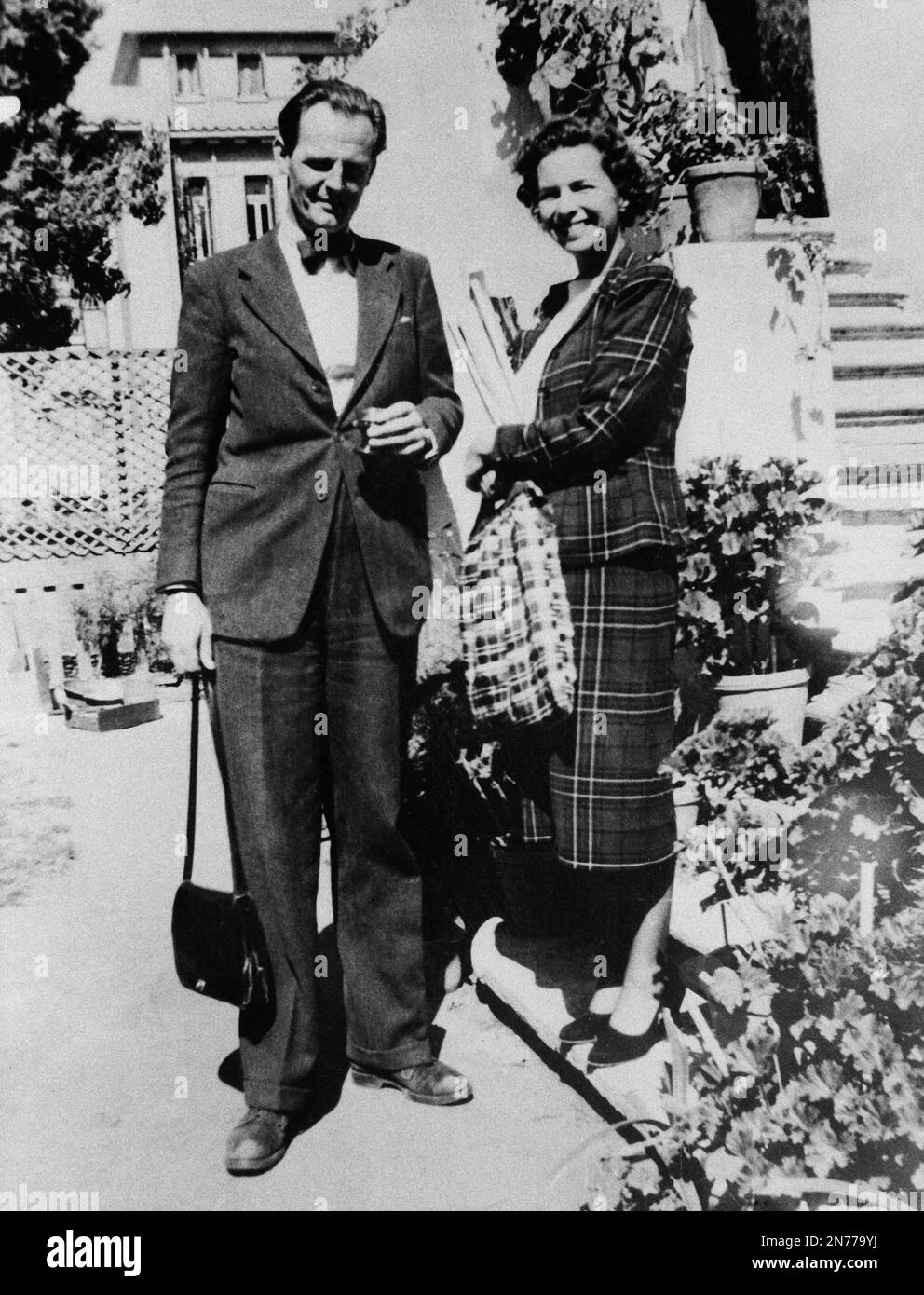 British diplomat Donald MacLean and his wife in Cairo, Egypt, 1949. (AP ...