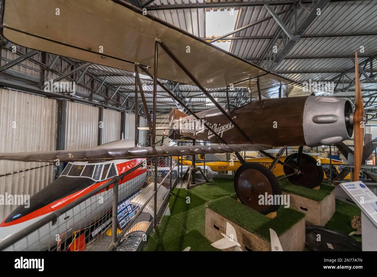 The South Yorkshire Aircraft Museum at RAF Doncaster site Stock Photo ...