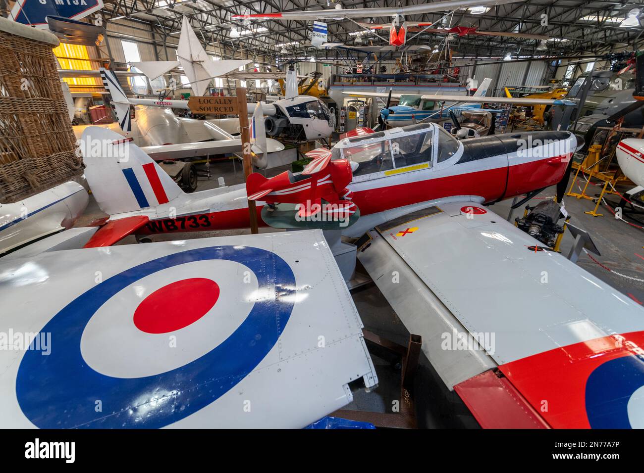 The South Yorkshire Aircraft Museum at RAF Doncaster site Stock Photo ...
