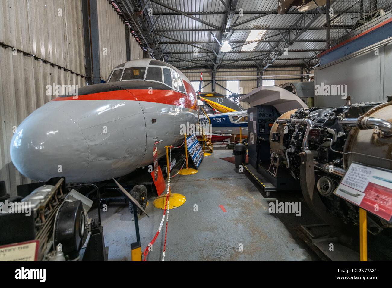 The South Yorkshire Aircraft Museum at RAF Doncaster site Stock Photo ...