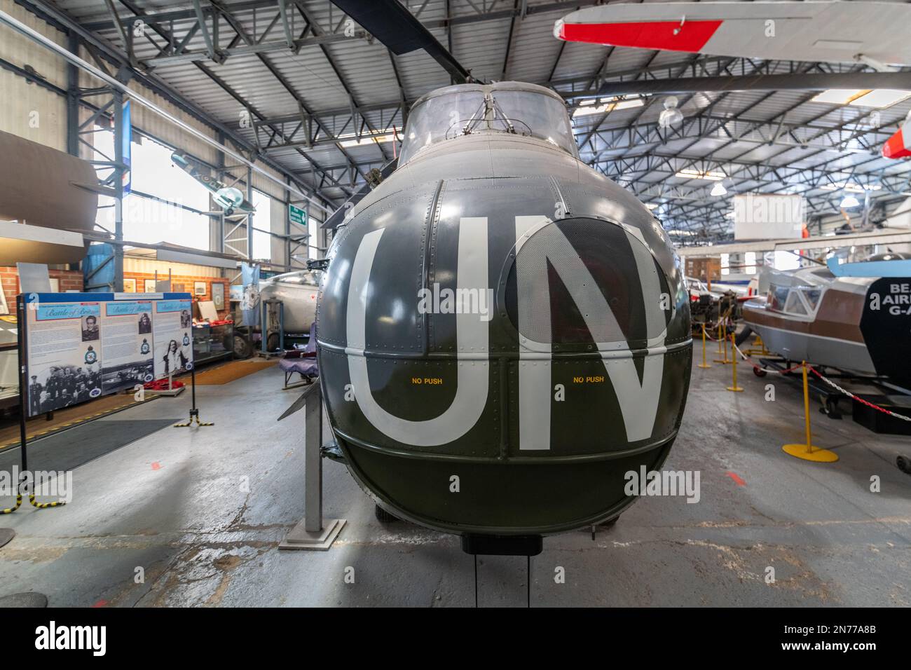 The South Yorkshire Aircraft Museum at RAF Doncaster site Stock Photo ...