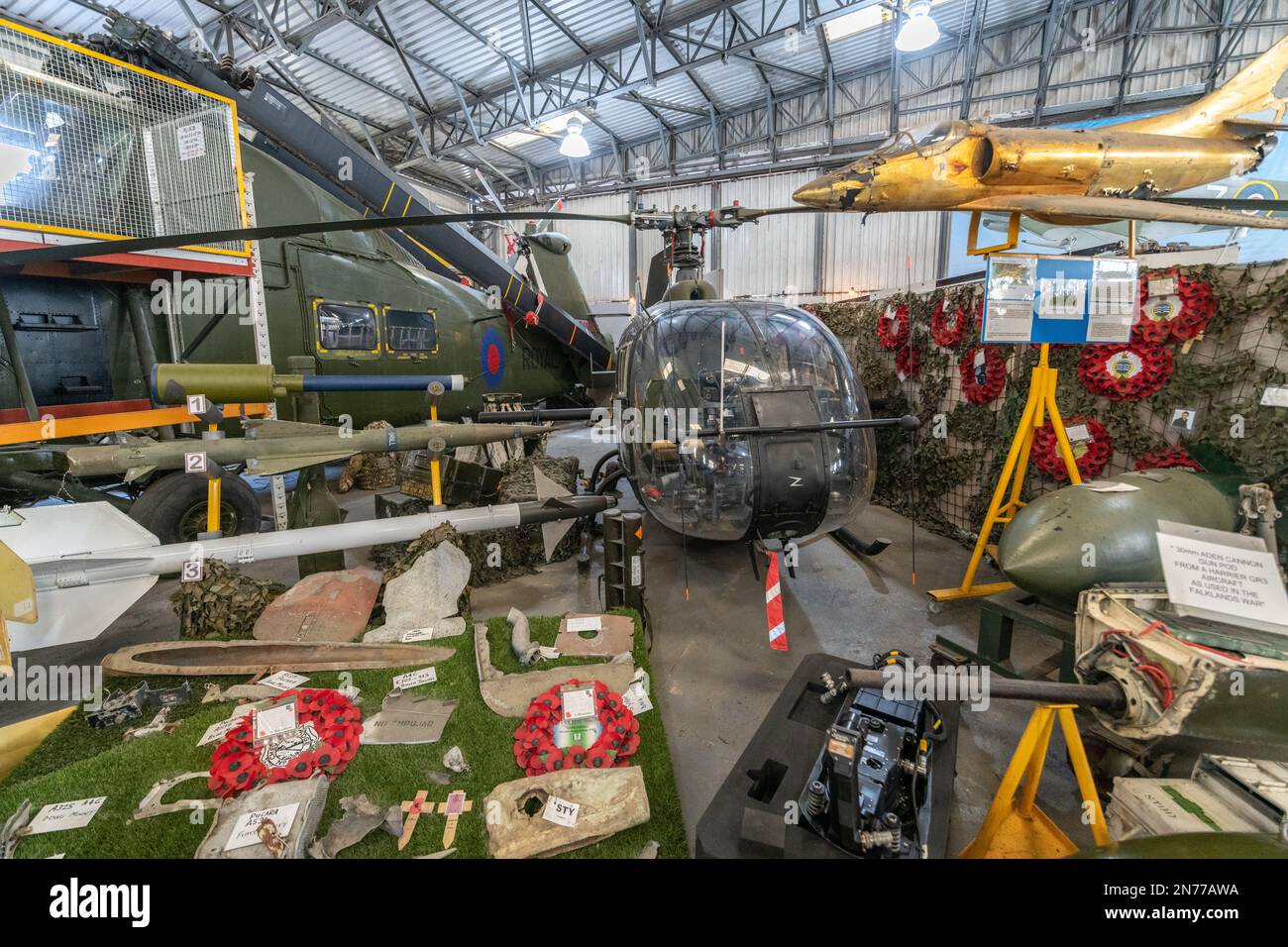 The South Yorkshire Aircraft Museum at RAF Doncaster site Stock Photo ...