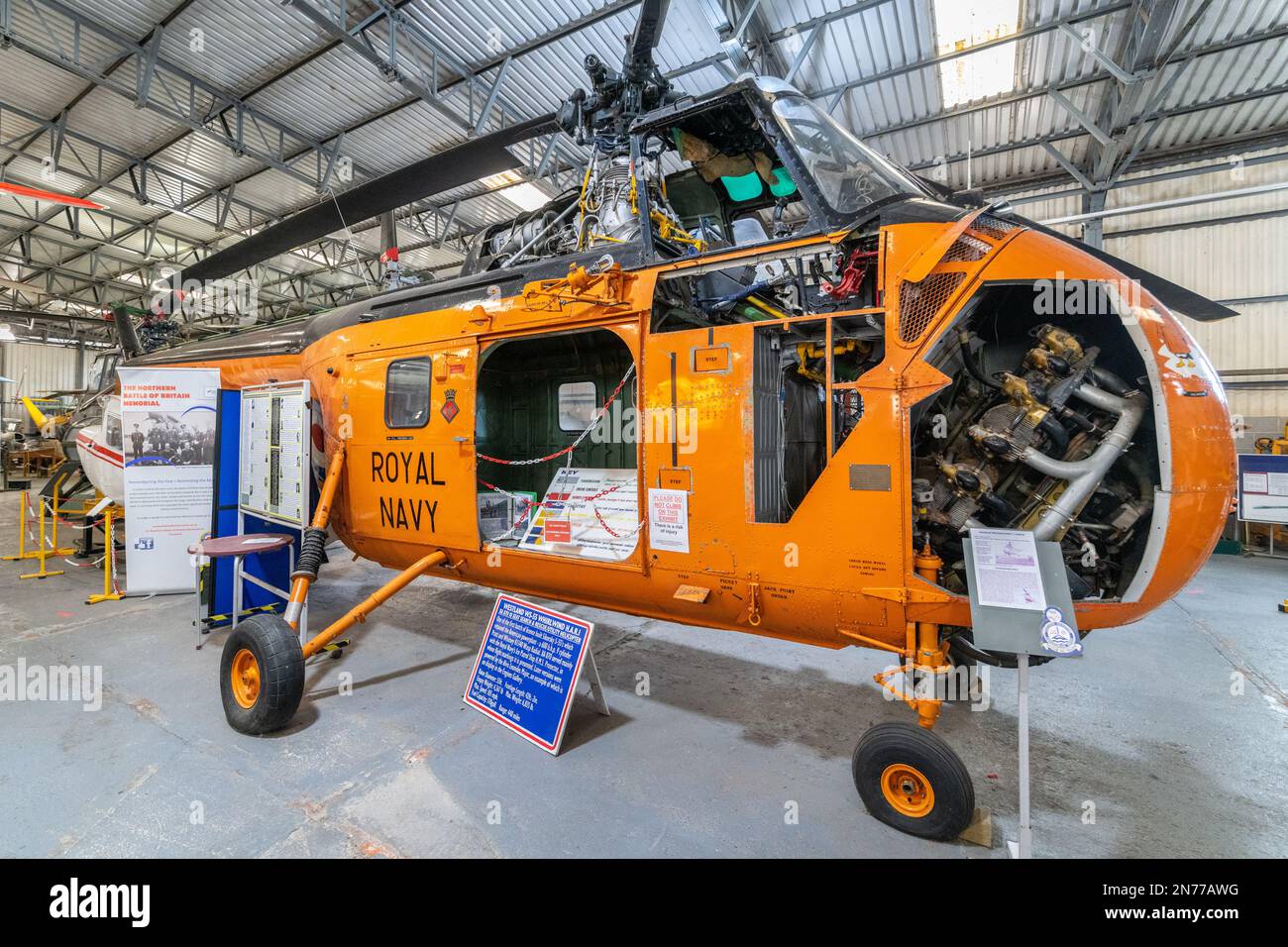 The South Yorkshire Aircraft Museum at RAF Doncaster site Stock Photo ...