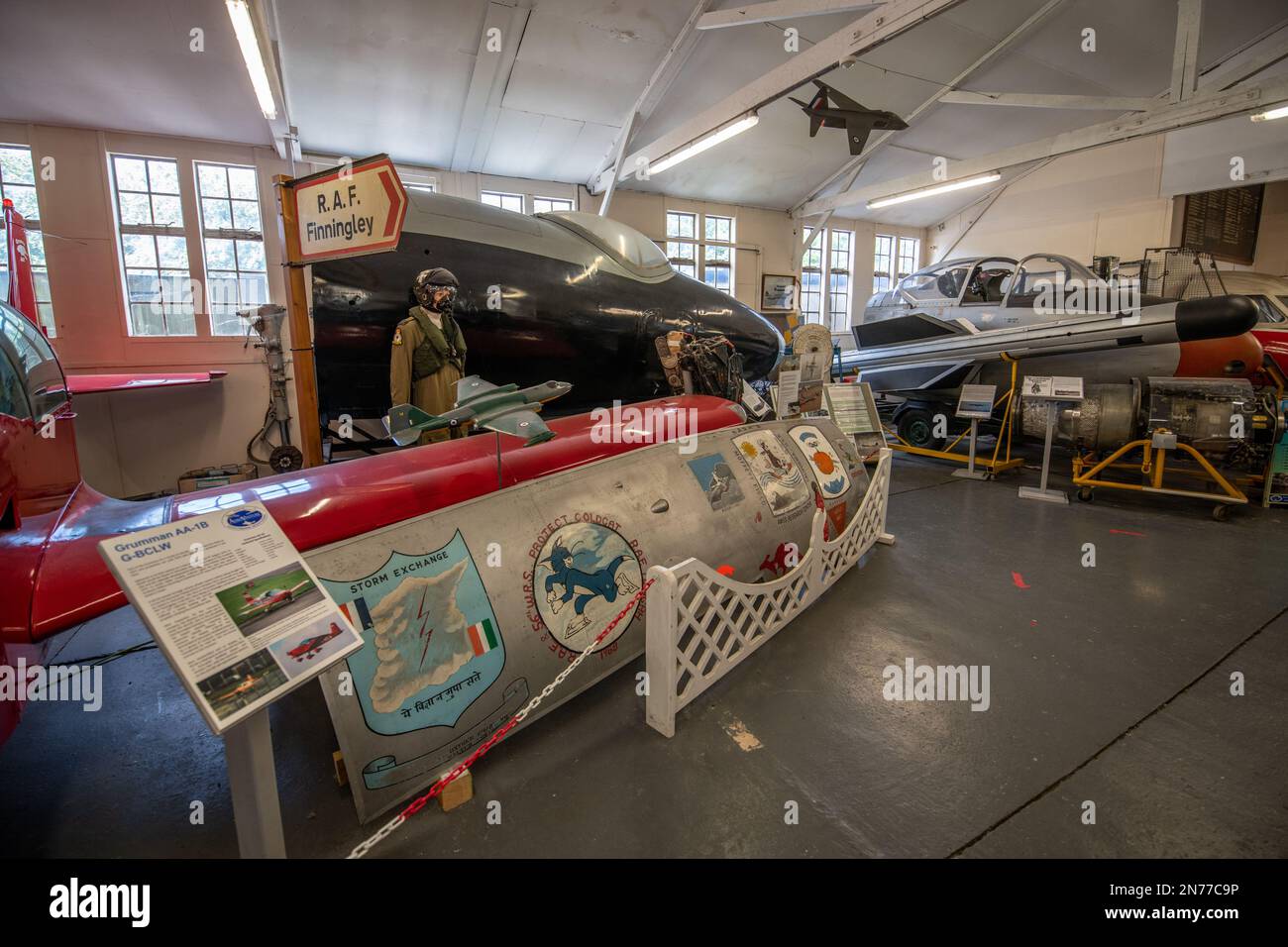 The South Yorkshire Aircraft Museum at RAF Doncaster site Stock Photo ...