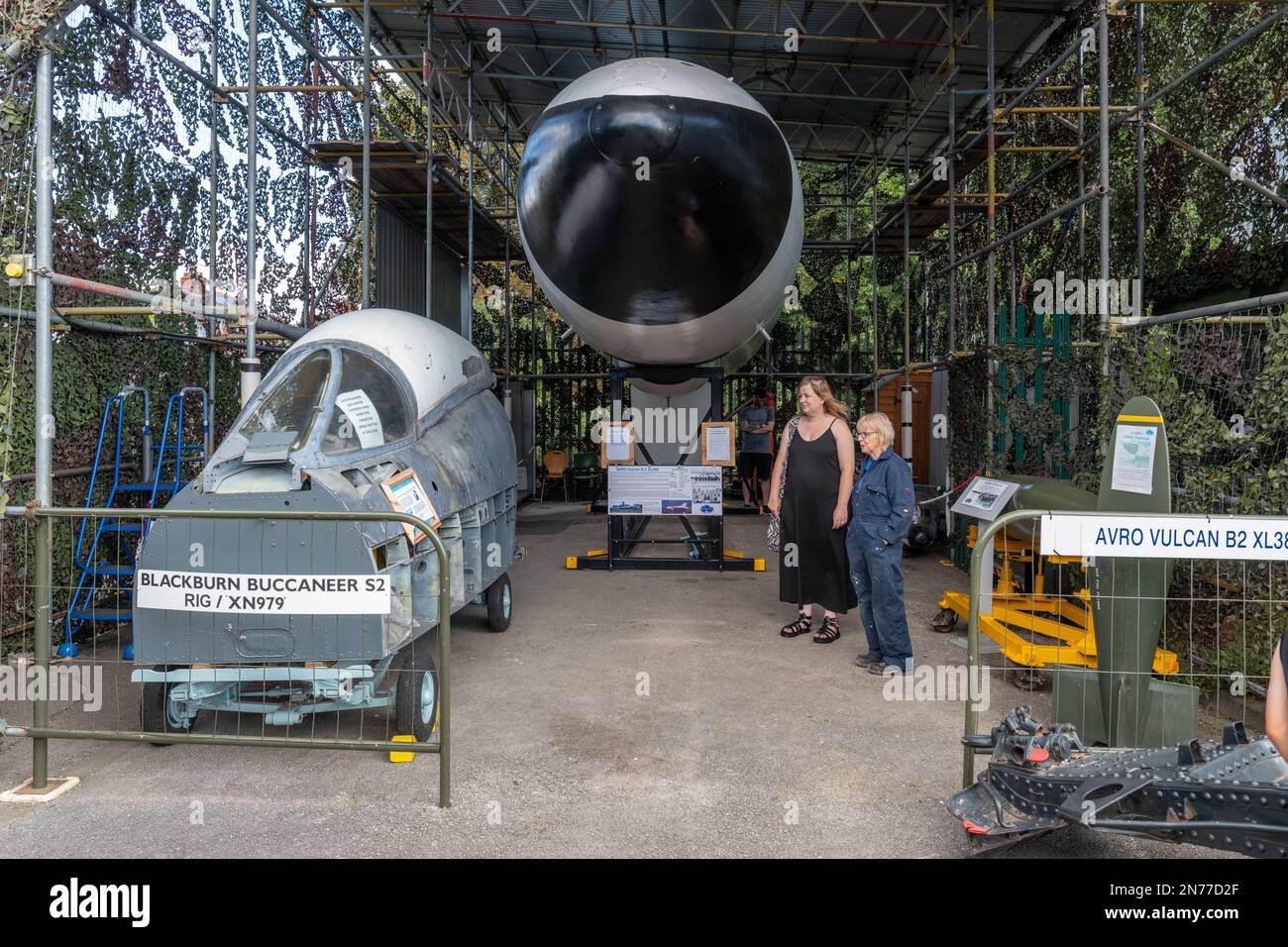 The South Yorkshire Aircraft Museum at RAF Doncaster site Stock Photo ...