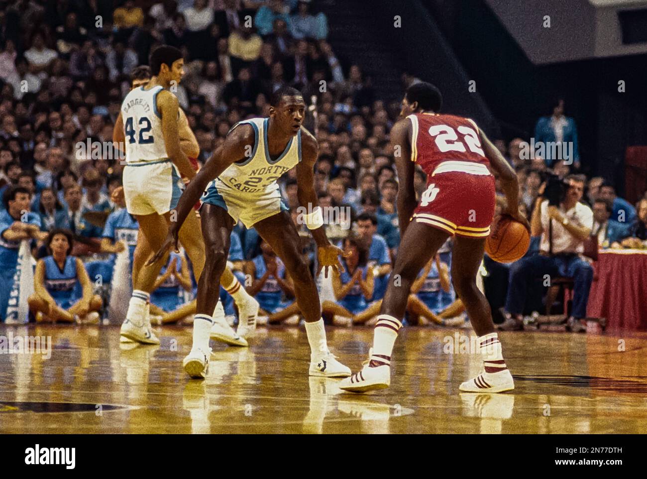 Michael Jordan (23), North Carolina, competing vs Indiana in the East ...