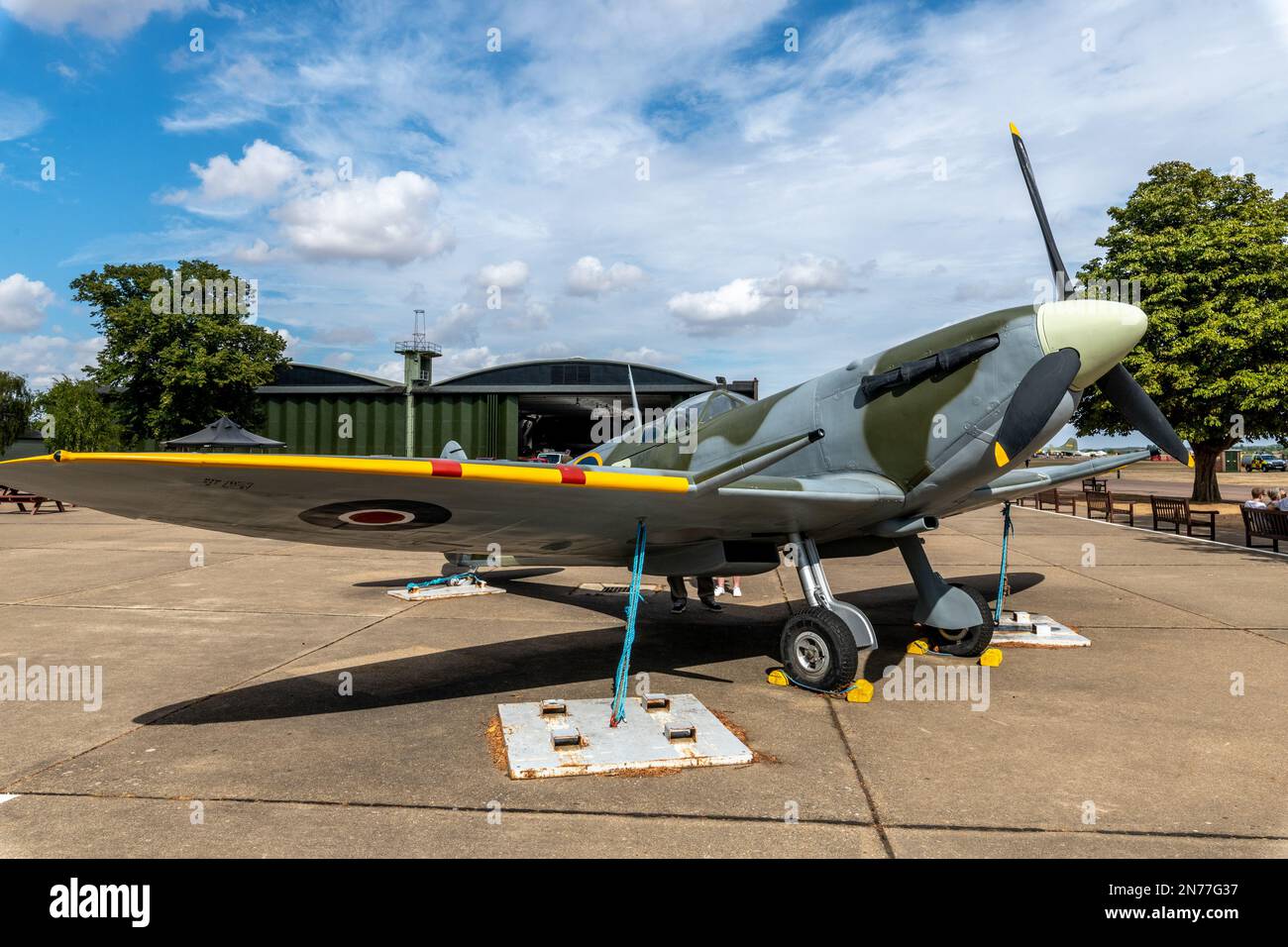 Imperial War Museum Duxford , Spitfire Stock Photo - Alamy