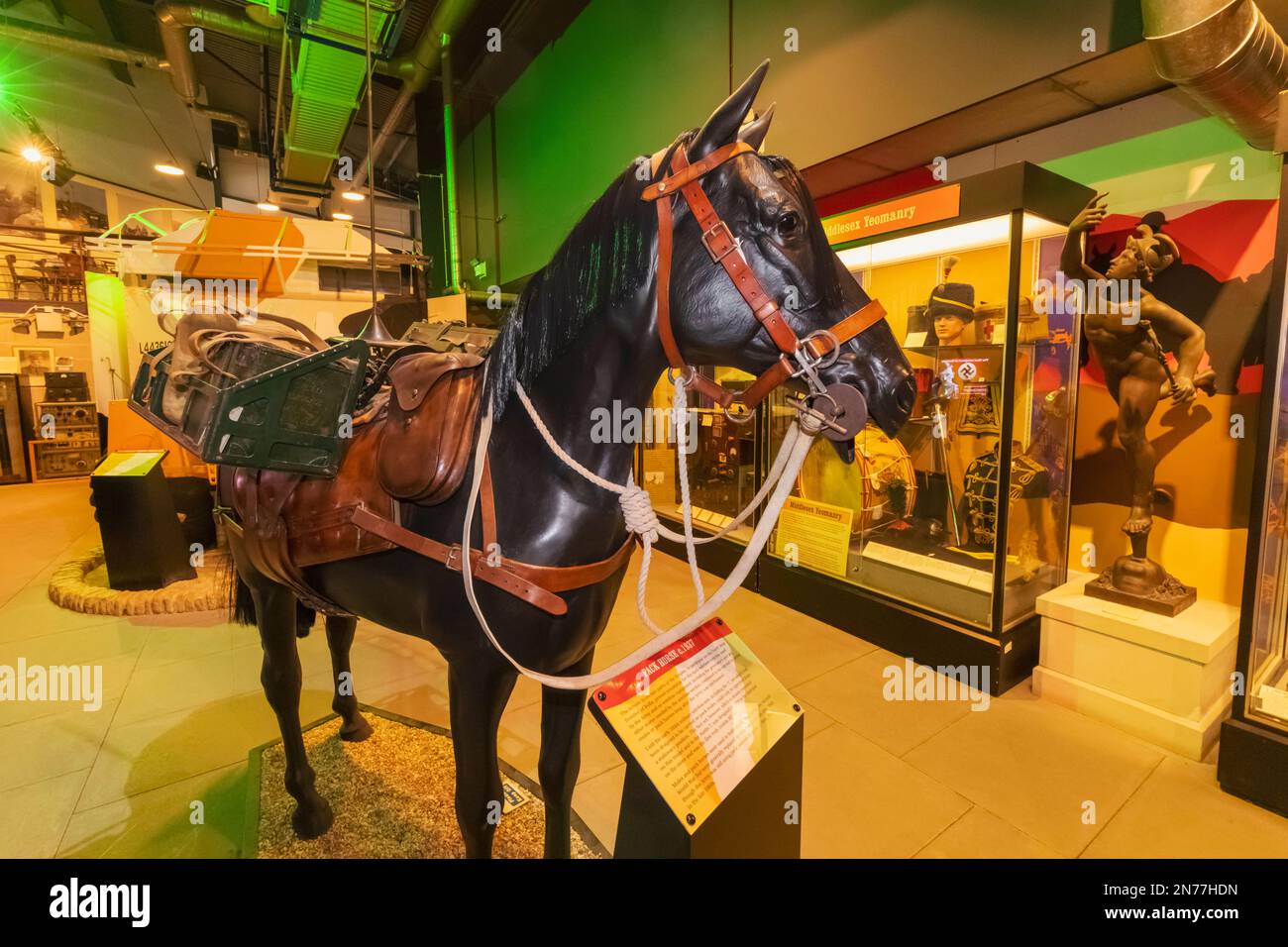 England, Dorset, Blandford Forum, Royal Signals Museum, Interior ...