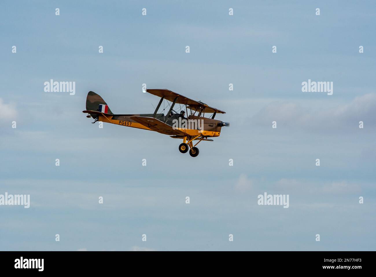 Imperial War Museum Duxford , DH Tiger Moth Stock Photo - Alamy