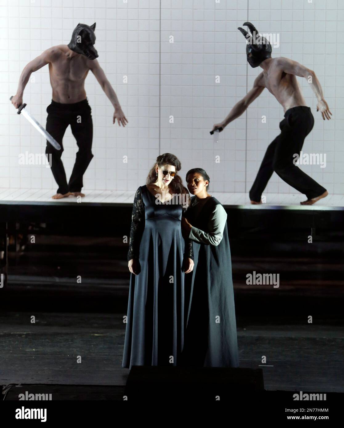 In this picture taken Friday, June 21, 2013, Anja Harteros in the role ...