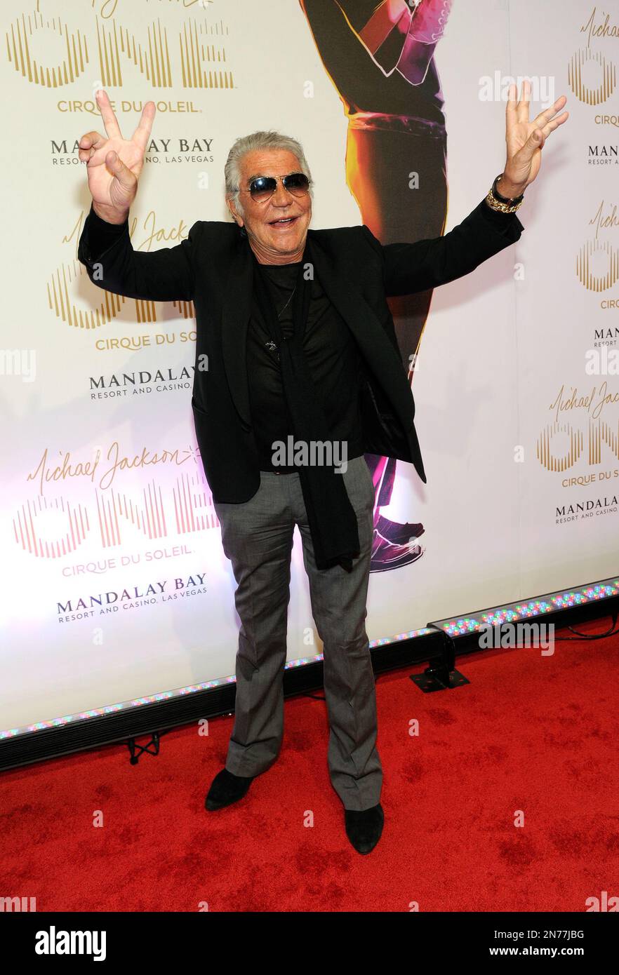 Designer Roberto Cavalli arrives at the world premiere of "Michael ...