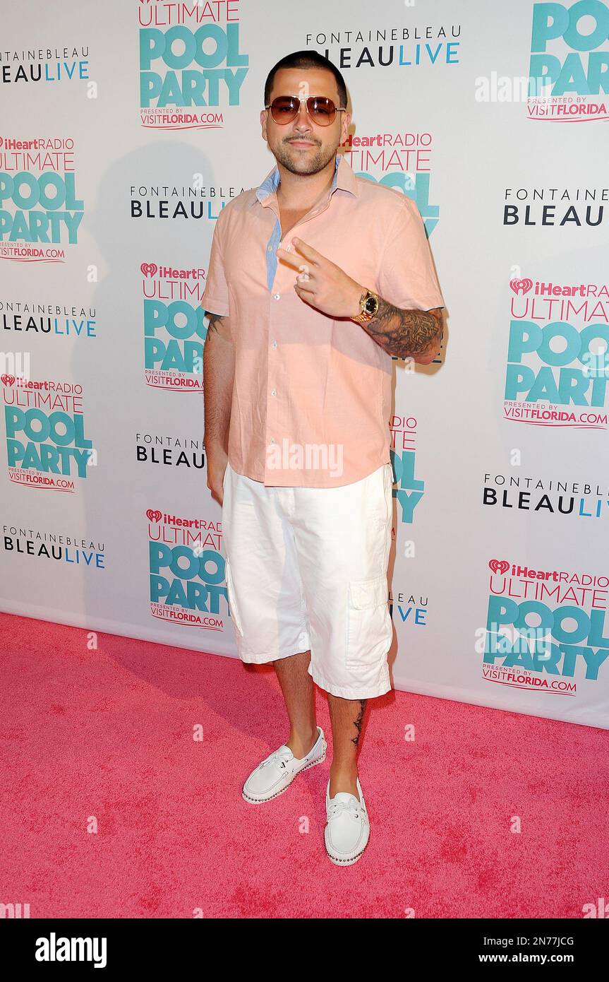 DJ Prostyle arrives at the iHeartRadio Ultimate Pool Party at the ...