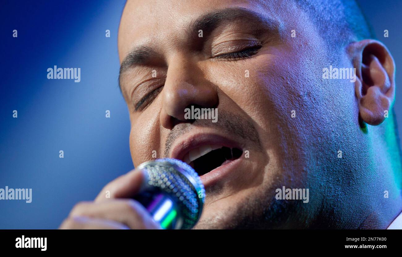 Puerto Rican salsa singer Victor Manuelle performs at Radio City Music ...
