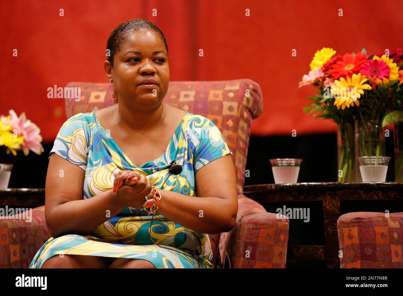 YWCA President/CEO New York City Danielle Moss Lee speaks on the panel ...