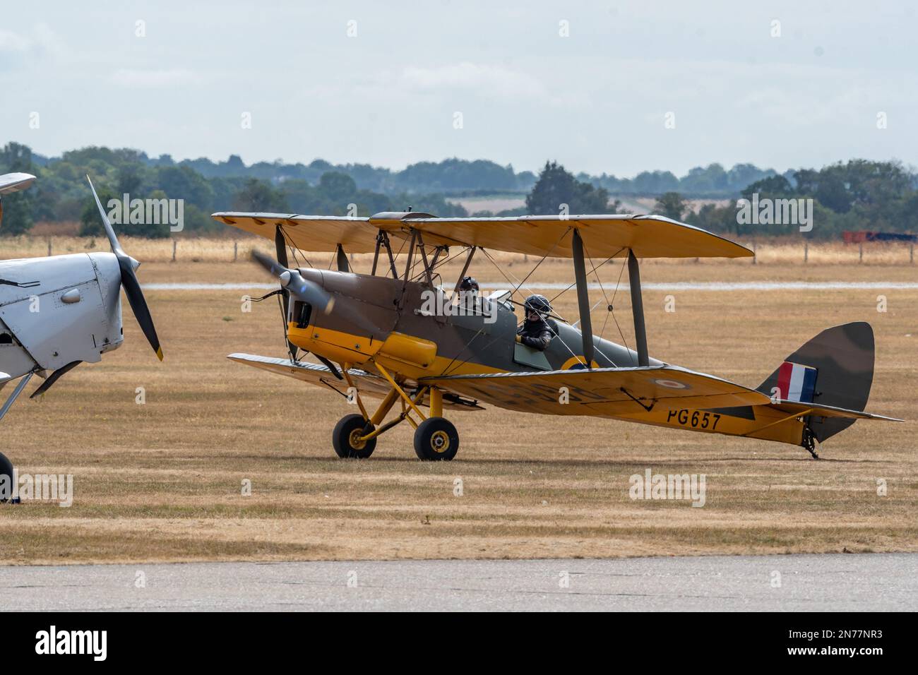 Imperial War Museum Duxford , DH Tiger Moth Stock Photo - Alamy