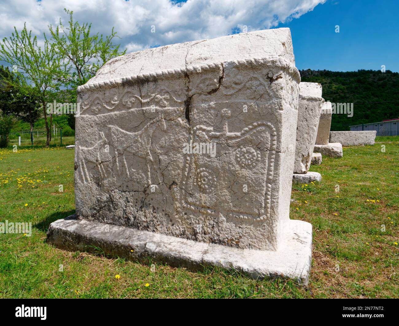 Stecci Medieval Tombstones Graveyards in Radimlja, Bosnia and ...