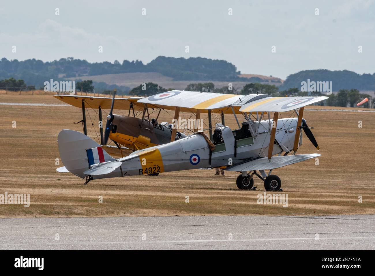 Imperial War Museum Duxford , DH Tiger Moth Stock Photo - Alamy