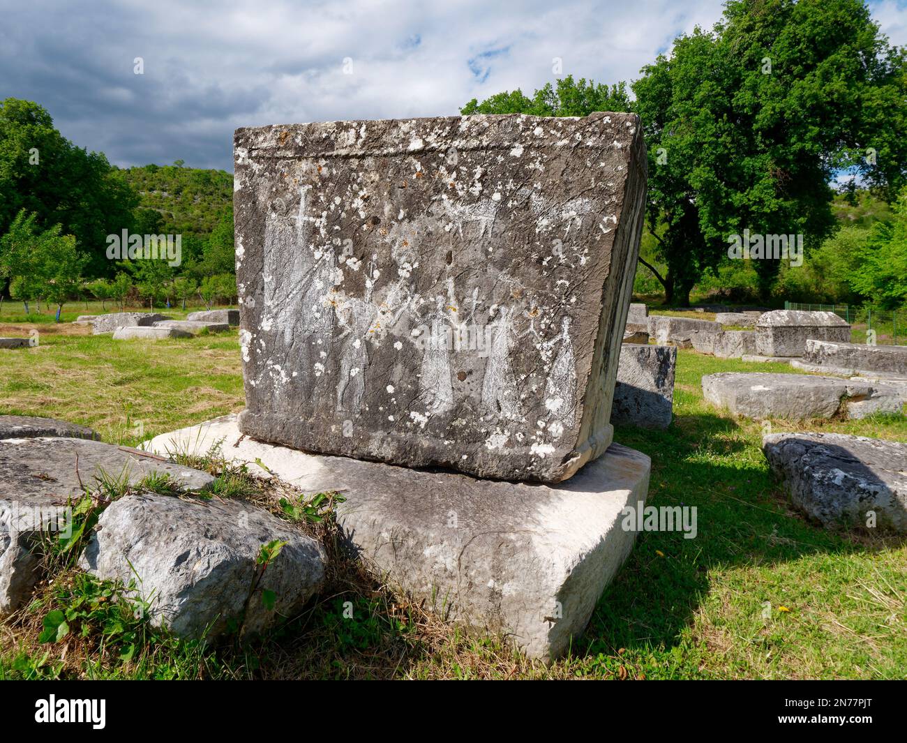 Stecci Medieval Tombstones Graveyards in Boljuni, Bosnia and ...