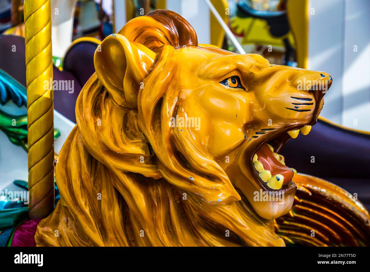 Roaring Fair Ride Stock Photo - Alamy
