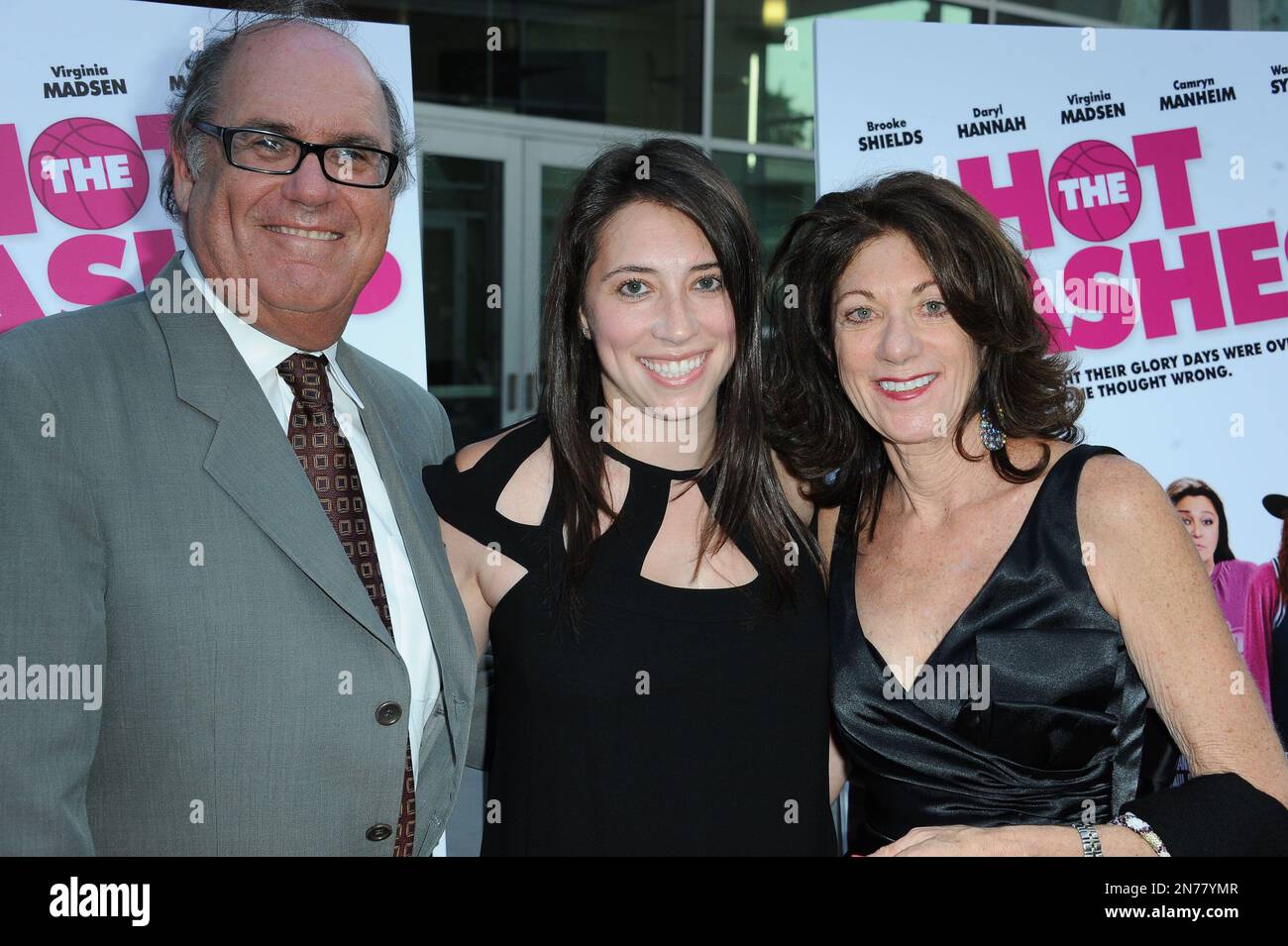 LArry Levitt, from left, Kathy Levitt, and Jaynee Leventhal arrives at ...