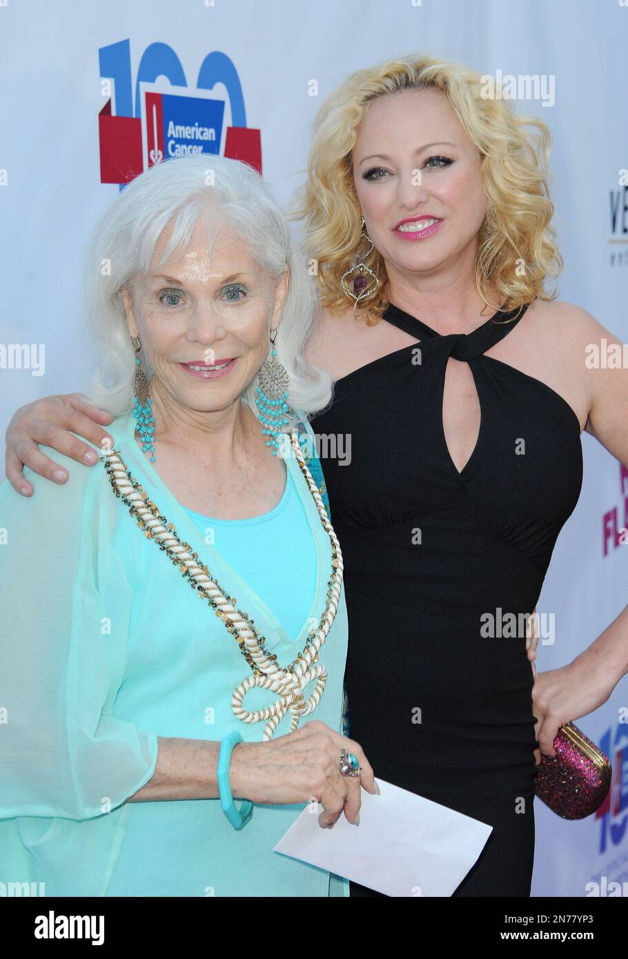 Virginia Madsen, at right, and her mother, Elaine Madsen arrives at the ...