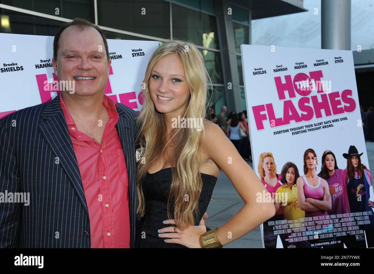 Ben Cameron, at left, and Liza Cameron arrives at the LA premiere of "The Hot Flashes" at the ...