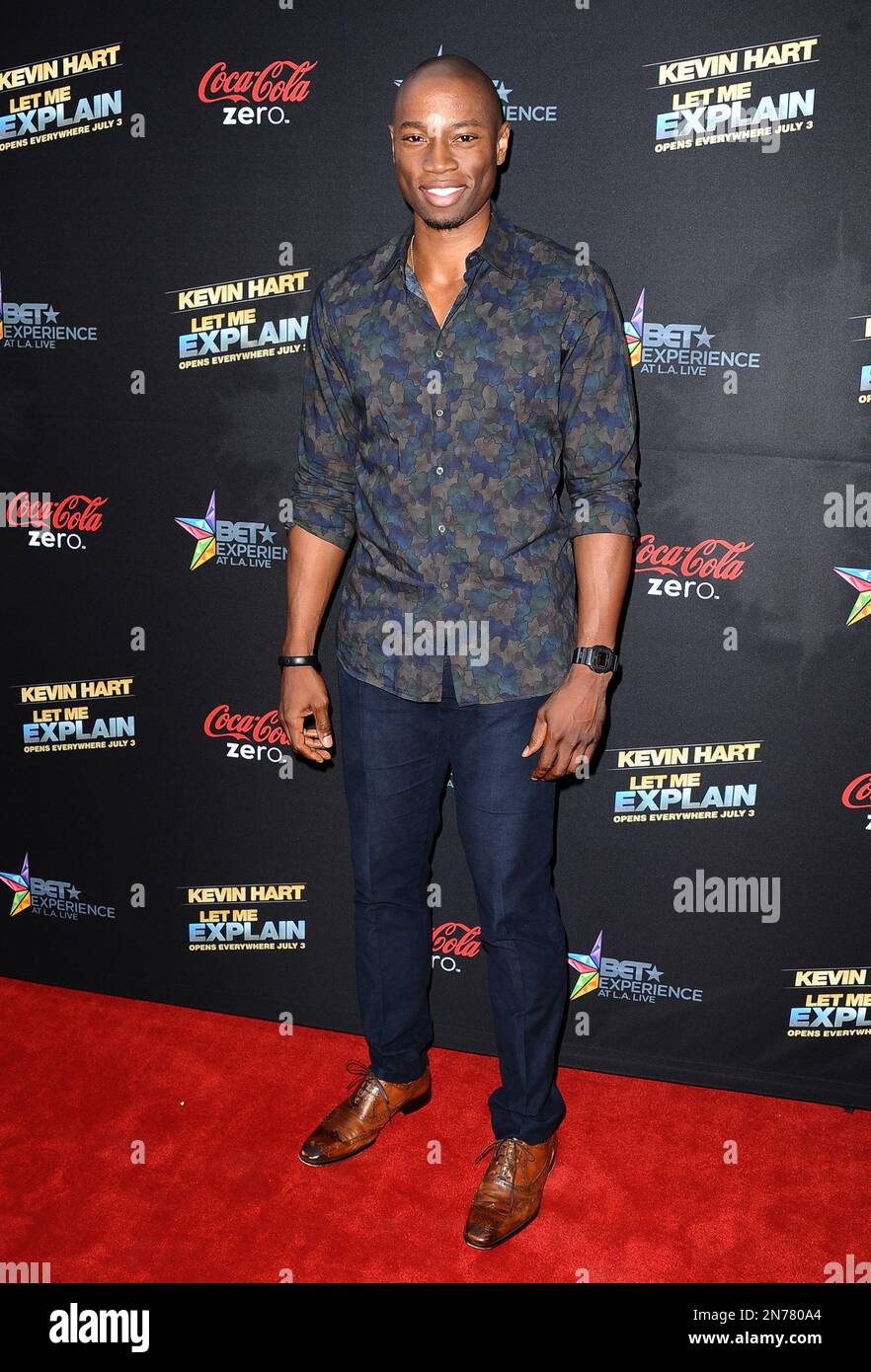 Robbie Jones arrives at the LA premiere of "Kevin Hart: Let Me Explain ...