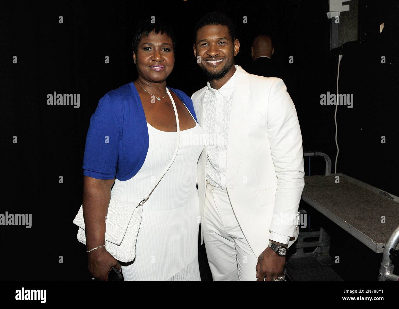 Usher, right, poses with mother Jonetta Patton at the 26th Annual ASCAP ...