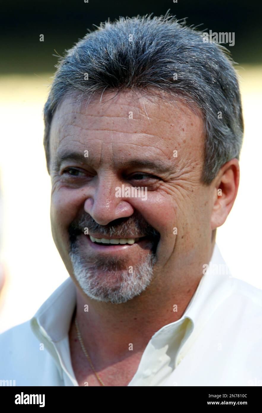 Los Angeles Dodgers general manager Ned Colletti, on the sidelines ...