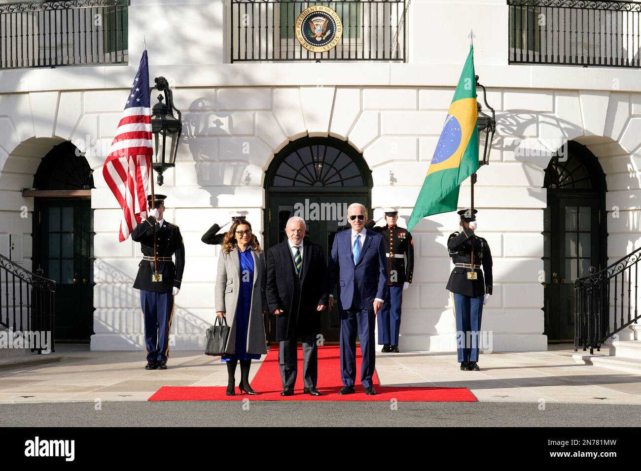 Washington DC, USA. 10th Feb, 2023. U.S. President Joe Biden welcomes ...