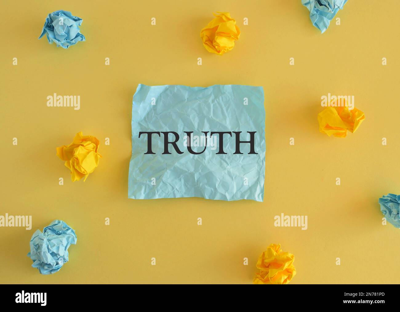 TRUTH word written on colorful paper, Conceptual photo, Colored ...