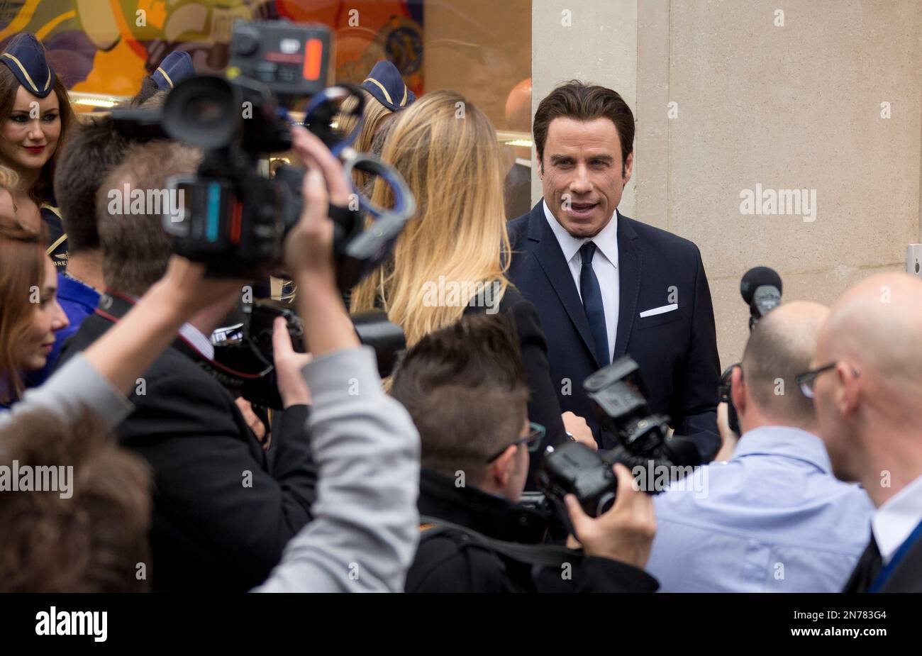 John Travolta, US actor and global ambassador for a luxury watch brand ...