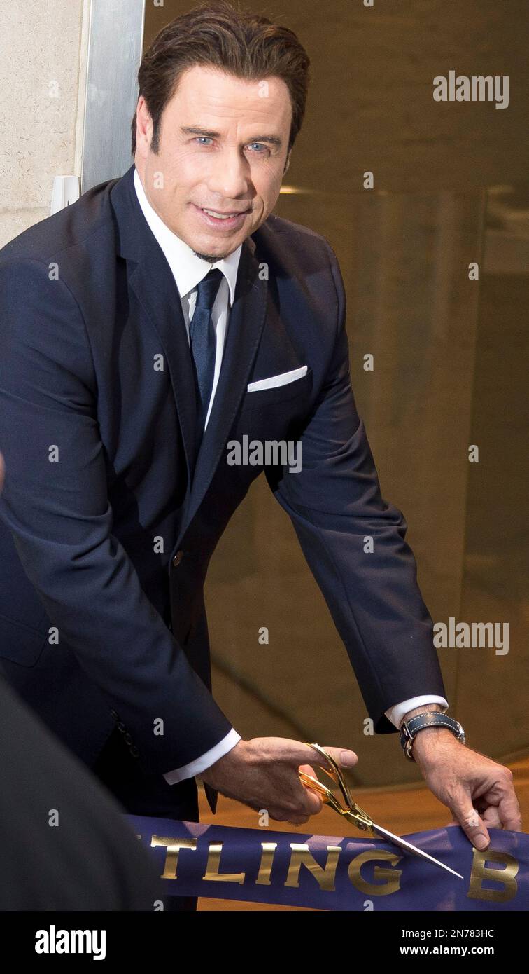 John Travolta, US actor and global ambassador for a luxury watch brand ...