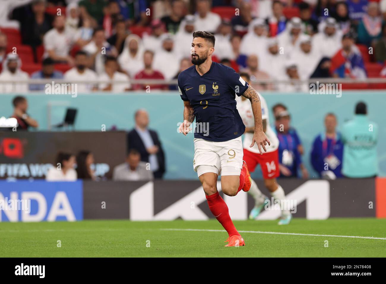 Olivier Giroud of France in action during the FIFA World Cup Qatar 2022 ...