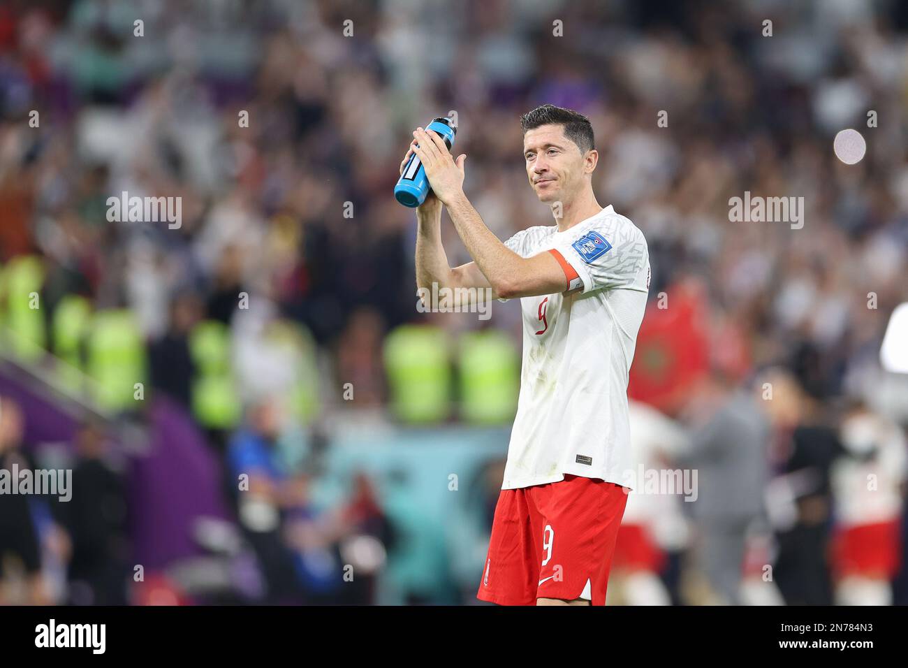 Robert Lewandowski of Poland in action during the FIFA World Cup Qatar ...