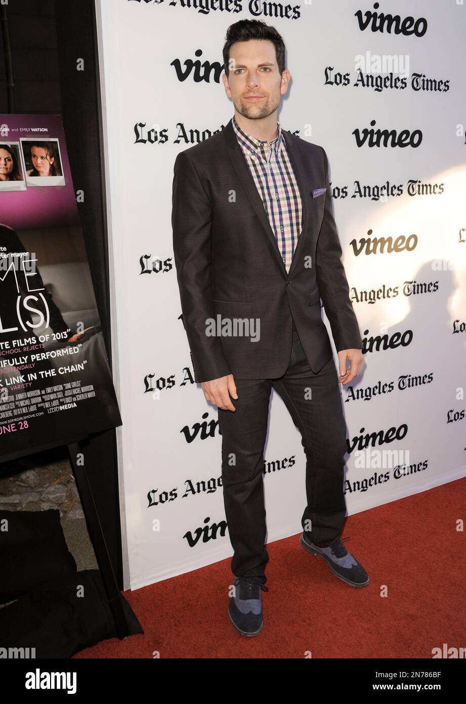 Chris Mann arrives at the LA premiere of "Some Girl(s)" at the Laemmle ...