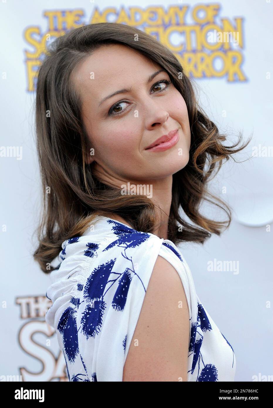 Actress Amy Acker poses at the 39th Saturn Awards at The Castaway on ...