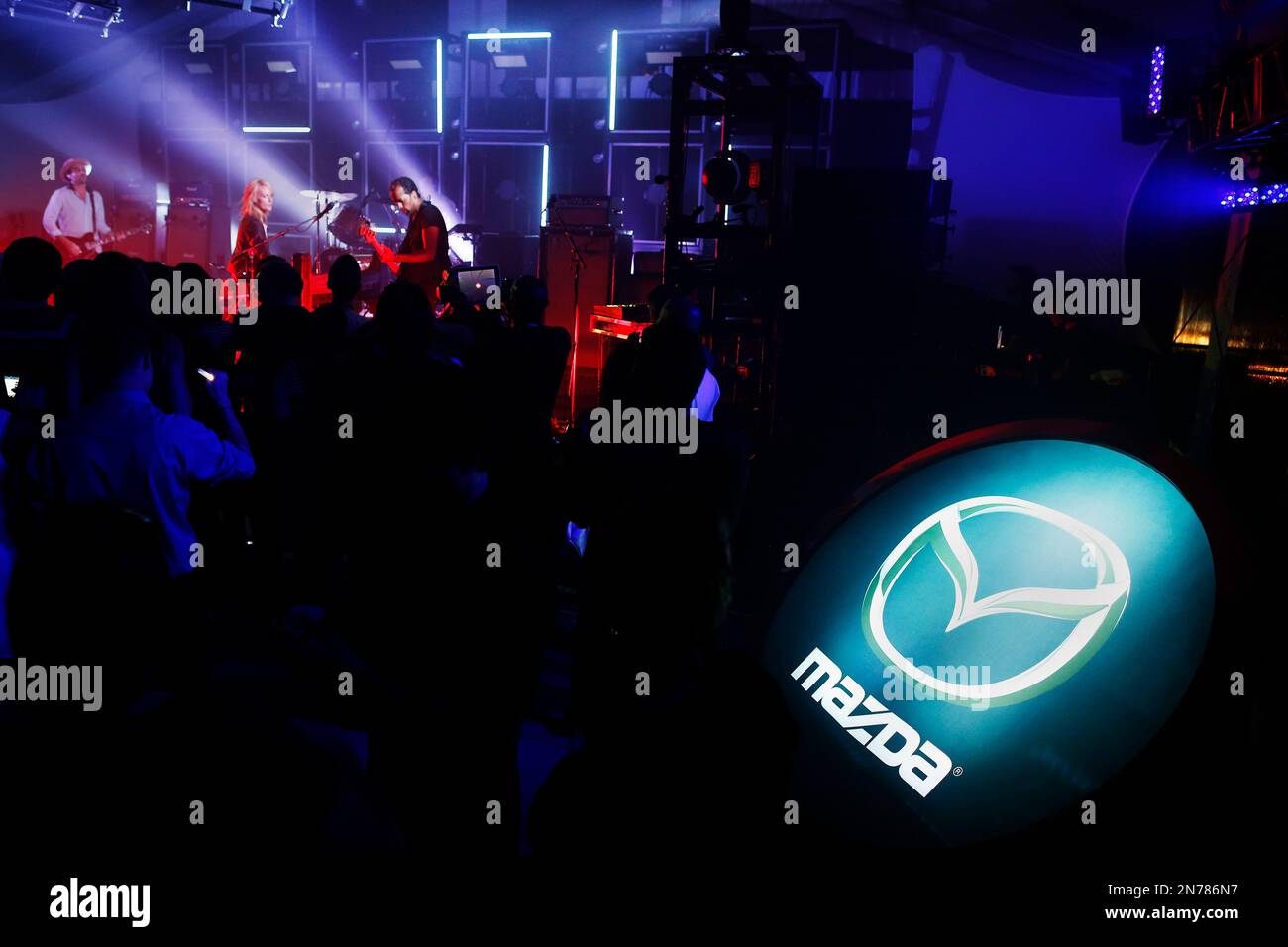 The band Metric performs during the Mazda Gamechanger Exclusive Live ...